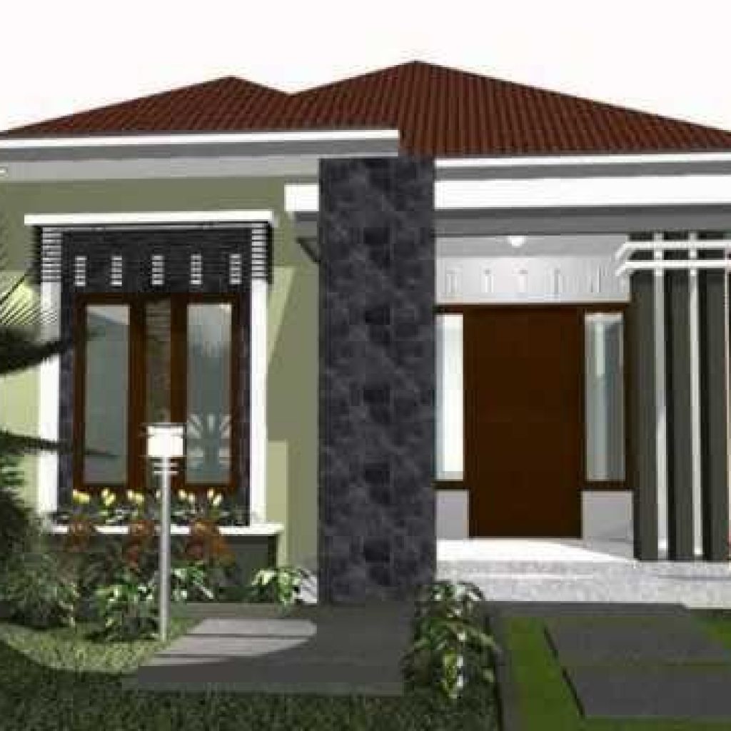 Foto Rumah Minimalis Tampak Depan Dengan Batu Alam